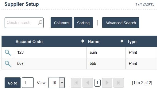 Ap Supplier Setup | Sri Software
