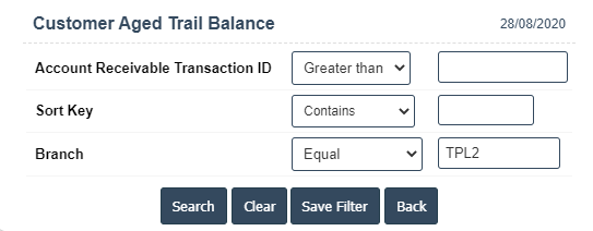 Customer Aged Trial Balance | Sri Software
