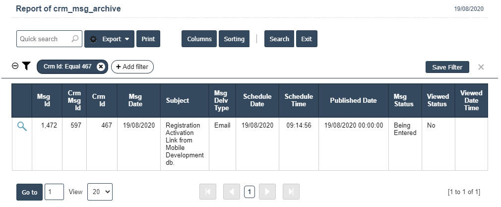 Crm Message Archive | Sri Software