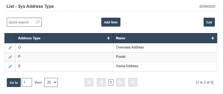Bp Address Type | Sri Software