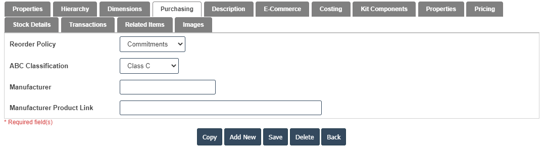 Inventory List | Sri Software