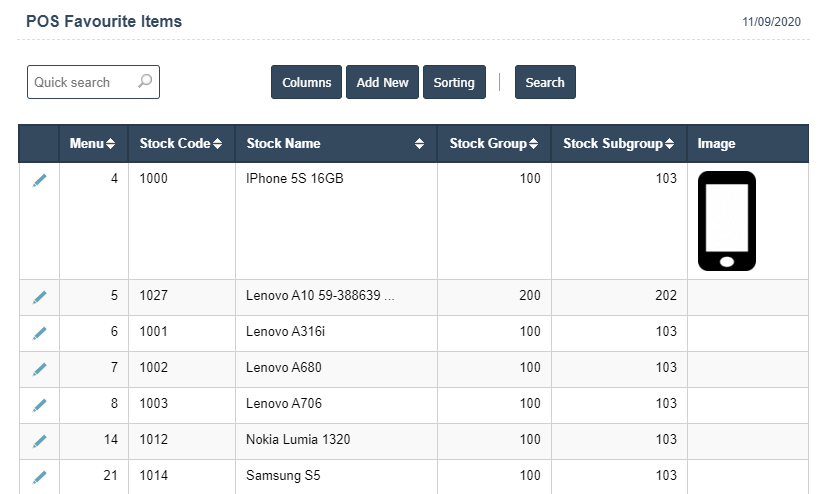 Pos Buttons | Sri Software