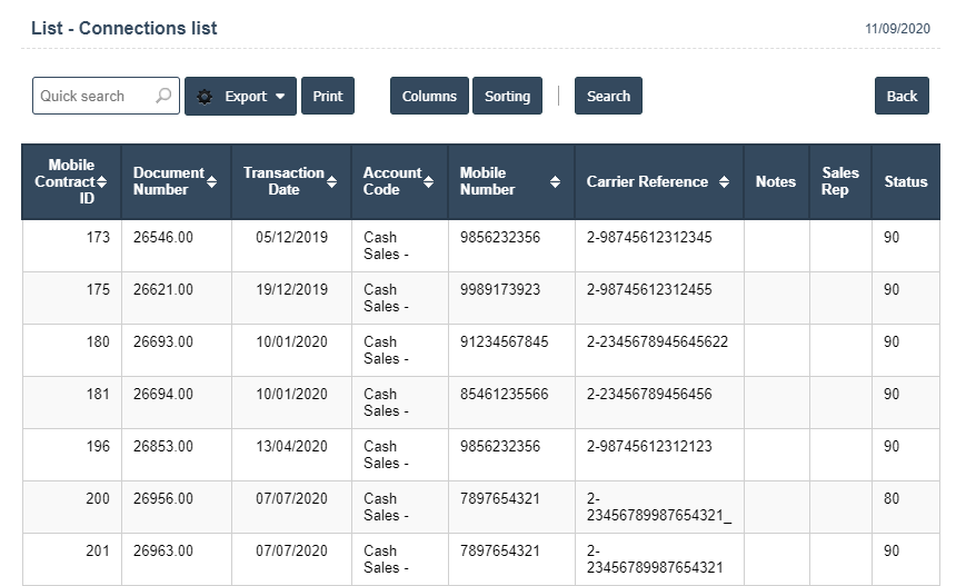 My Connections List | Sri Software